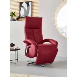 Sit & More sit&more TV-Sessel Tycoon, wahlweise manuell, mit zwei Motoren oder mit zwei Motoren und Akku, rot