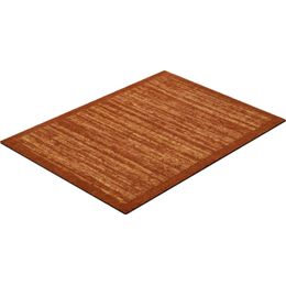 Fußmatte Hamada, Grund, rechteckig, Höhe: 8 mm, In- und Outdoor geeignet, Schmutzfangmatte mit Bordüre, waschbar, den, braun