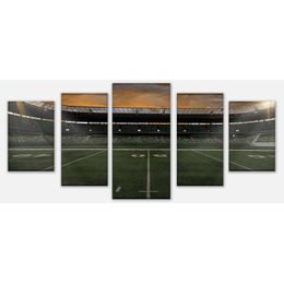 wandmotiv24 Mehrteilige Bilder American Football Stadium