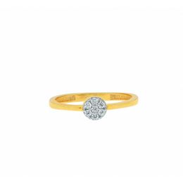 Adelia´s Adelia´s Fingerring 333 Gold Ring mit Zirkonia Ø 4,8 mm, Goldschmuck für Damen, goldfarben