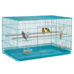 Yaheetech Vogelkäfig, Käfig mit ausziehbarer Schublade Stapelbarer Flugkäfig