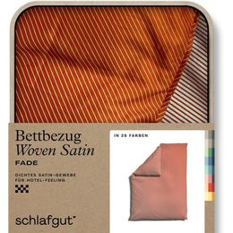 Bettbezug Woven Satin Fade mit feinen Streifen, Schlafgut (1 St), mit Farbverlauf, Mix & Match: passender Kissenbezug erhältlich, grau