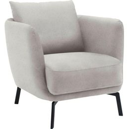 Schöner Wohnen Kollektion SCHÖNER WOHNEN-Kollektion Sessel Pearl - 5 Jahre Hersteller-Garantie, Maße (B/H/T): 86/68/86 cm, auch in Bouclé, Füße Metall, grau
