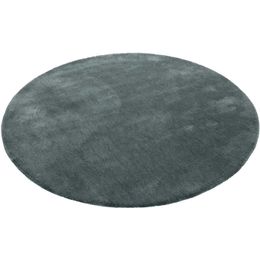 Hochflor-Teppich Relaxx, Esprit, rund, Höhe: 25 mm, Wohnzimmer, sehr große Farbauswahl, weicher dichter Hochflor, grau|grün