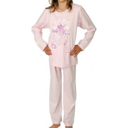 Wörner Wörner Pyjama St. Lucia rose Mädchen Schlafanzug Pyjama lang (2 tlg)