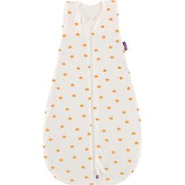 Träumeland Träumeland Babyschlafsack Sommerschlafsack LIEBMICH Baumwolle, Design weiß mit gelben Sternen (1 tlg), weiß