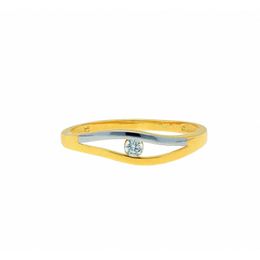 Adelia´s Adelia´s Fingerring 333 Gold Ring mit Zirkonia, Goldschmuck für Damen, goldfarben