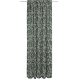 Vorhang Flower Cuvée, Adam, Multifunktionsband (1 St), blickdicht, Jacquard, nachhaltig aus Bio-Baumwolle, grün