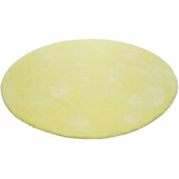 Hochflor-Teppich Relaxx, Esprit, rund, Höhe: 25 mm, Wohnzimmer, sehr große Farbauswahl, weicher dichter Hochflor, gelb