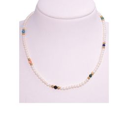 Firetti Perlenkette Schmuck Geschenk Halsschmuck Halskette Perle, Made in Germany - mit Naturperle, gelb|goldfarben|weiß