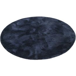 Hochflor-Teppich Relaxx, Esprit, rund, Höhe: 25 mm, Wohnzimmer, sehr große Farbauswahl, weicher dichter Hochflor, blau