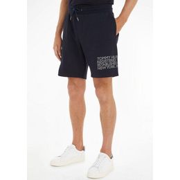 Tommy Hilfiger Stoffhose BADGED GRAPHIC CARGO SHORT mit Tommy Hilfiger Markendesign, blau