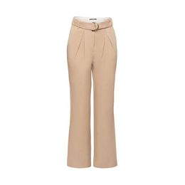 Esprit Stoffhose mix-Hose mit hohem Bund und Gürtel