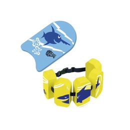 Beco Beermann Schwimmbrett BECO SEALIFE Kick Board blau und BECO SEALIFE Schwimmgürtel gelb