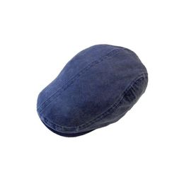 Chaplino Flat Cap mit praktischem Gummizug, blau