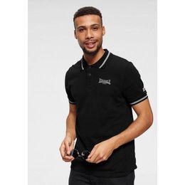 Lonsdale Poloshirt CAUSTON Mit Logostickerei, schwarz