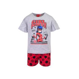 Miraculous - Ladybug Schlafanzug Rena Rouge Queen Bee Mädchen kurzarm Pyjama Gr. 104 bis 128
