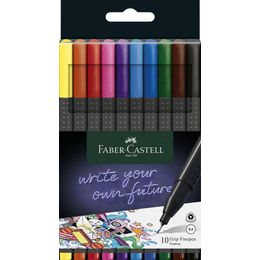 Faber-Castell Tintenfeinschreiber Faber-Castell Grip Fineliner farbsortiert 0