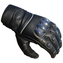 PROANTI Motorradhandschuhe Leder Handschuhe, schwarz