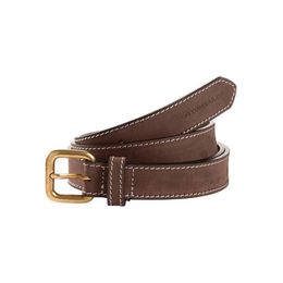 Tom Tailor Ledergürtel TTBONNIE 2.3 cm breiter Damengürtel, mit Konstrastnähten, braun