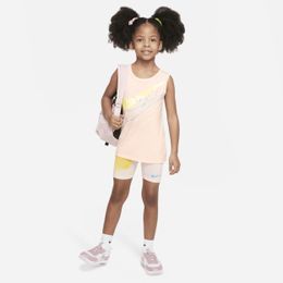 Nike "Just DIY It" Bike Shorts Set zweiteiliges Set für jüngere Kinder - Weiß