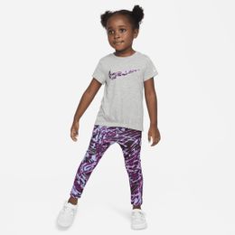 Nike Dri-FIT Printed Leggings Set Kleinkinder-Set - Lila