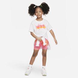 Nike Coral Reef Tee and Shorts Set zweiteiliges Dri-FIT-Set für jüngere Kinder - Pink