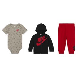 Nike Just Do It 3-teiliges Hosen-Set (3–6 M) - Rot