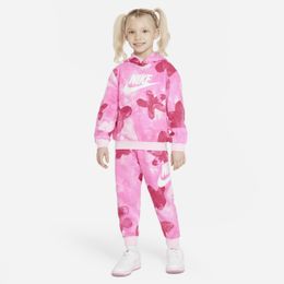 Nike Sci-Dye Club Fleece Set 2-teiliges Hoodie-Set für jüngere Kinder - Pink
