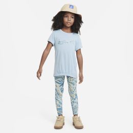 Nike Dri-FIT Leggings-Set mit Print Set für jüngere Kinder - Gelb