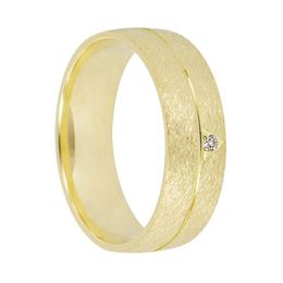 Firetti Trauring Schmuck Geschenk Gold 375 Hochzeit Ehering Trauring "LIEBE", Made in Germany, wahlweise mit oder ohne Brillant, gelb|goldfarben