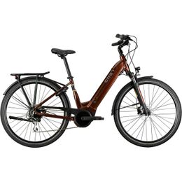 Cilo E-Bike Cityliner CCLÂ°02+ Chocolate, Shimano Acera M360 Schaltwerk, Kettenschaltung, Mittelmotor, 500 Wh Akku, braun