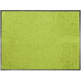 Fußmatte CLEAN, PRIMAflor-Ideen in Textil, rechteckig, Höhe: 8,5 mm, Schmutzfangmatte, große Farbauswahl, waschbar, grün