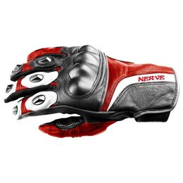 Nerf NERVE Motorradhandschuhe KQ11 mit Weitenverstellung, rot|schwarz