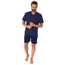 Normann Pyjama Herren Schlafanzug kurzarm Shorty Pyjama