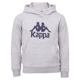 Kappa Kapuzensweatshirt - mit plakativem Logoprint, grau
