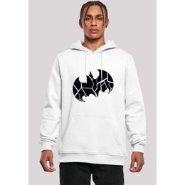 F4NT4STIC Sweatshirt DC Comics Batman Logo Herren,Premium Merch,Slim-Fit,Kapuzenpullover,Bedruckt, weiß