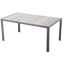 etc-shop Gartentisch, Tisch OLIVIA rechteckig Alu/non-wood