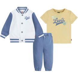 Levi's® kids Levi's® Kids Shirt, Hose & Jäckchen PREP BOMBER TEE & JOGGER (Set, 3-tlg) for Baby BOYS, blau