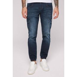 CAMP DAVID Regular-fit-Jeans mit hoher Leibhöhe, blau