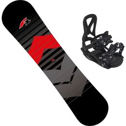 F 2 F2 Snowboard F2 SNOWBOARD KIDS SET, rot|schwarz