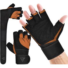 RDX Trainingshandschuhe RDX Fitness Handschuhe Trainingshandschuhe Lang Handgelenkstütze Sport