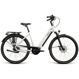 HAWK Bikes E-Bike Wave 400, 8 Gang Shimano, Nabenschaltung, Pedelec, Elektrofahrrad für Damen u. Herren, weiß