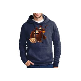 Blondie & Brownie Blondie & Brownie Hoodie Herren Donkey Diddy Kong Spiele Konsole Nerd Super Retro mit Kapuze