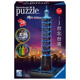 RAVENSBURGER VERLAG Ravensburger 3D Puzzle Taipei 101 bei Nacht 11149 - leuchtet im Dunkeln