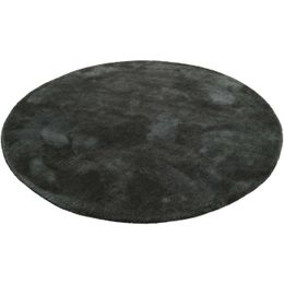Hochflor-Teppich Relaxx, Esprit, rund, Höhe: 25 mm, Wohnzimmer, sehr große Farbauswahl, weicher dichter Hochflor, grau