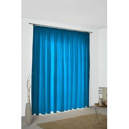 Vorhang Dim out, WIRTH, Multifunktionsband (1 St), verdunkelnd, Jacquard, blau