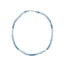 Firetti Kette ohne Anhänger Schmuck Geschenk Silber 925 Halsschmuck Halskette Opal, Made in Germany - mit Opal, blau|silberfarben