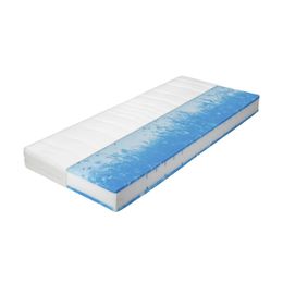 7-Zonen-Komfortschaum-Matratze Gel Sense - weiß - 90 cm - 20 cm - Sconto