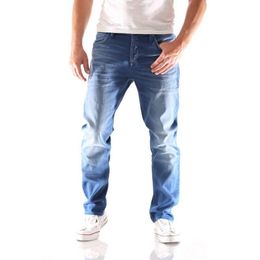 Jack & Jones Jack & Jones Slim-fit-Jeans Jack & Jones Tim Leon GE929 Indigo Slim Straight Herren Jeans